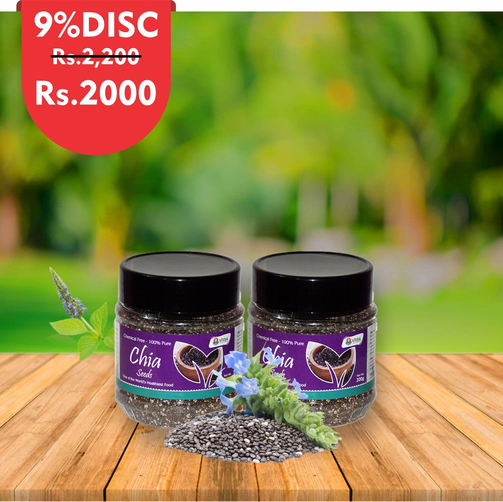 Chia Seeds 200g - Pack of 2 – VIRSA