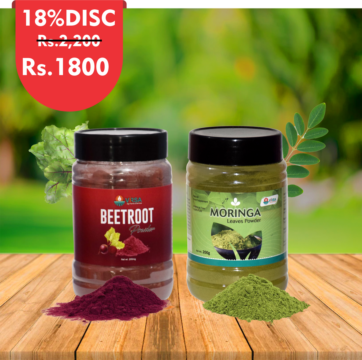 Beet Root - Moringa Powder bundle – VIRSA